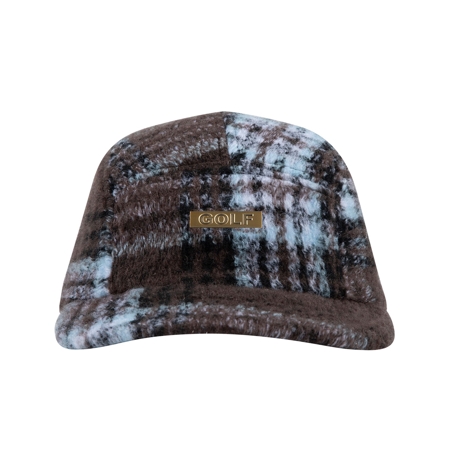 Logger Plaid Camp Hat Brown Multi - NFL by Golf 2024 - Golf Wang