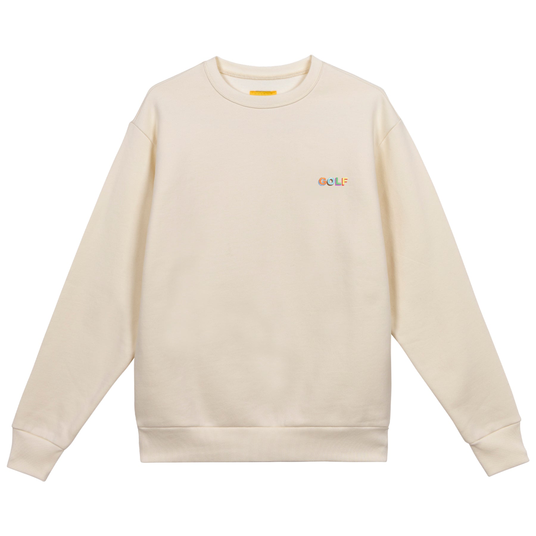 Multi 3d Logo Crewneck Cream - Summer 2025 - Golf Wang